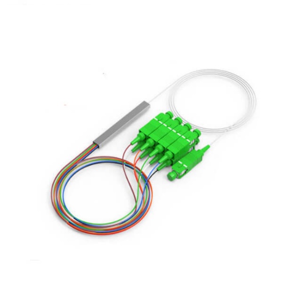 1×8 Mini Steel FTTH Fiber Optic PLC Splitter Singlemode SC APC | Fiber ...